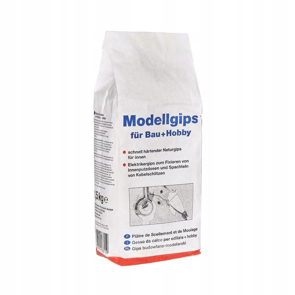 Gips do puszek kabli 1.5 kg PUFAS biały modelarski (4007954033159 ...