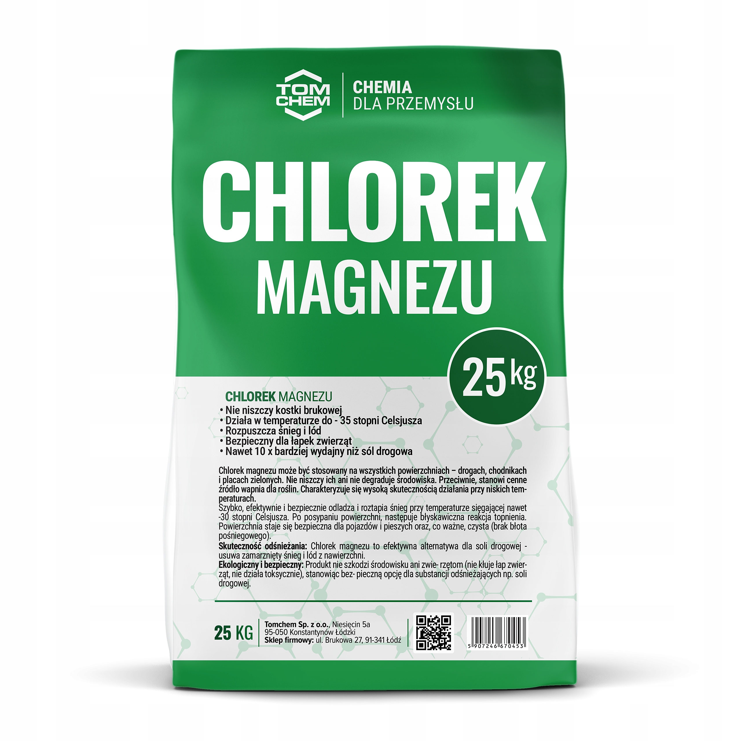 CHLOREK MAGNEZU 25 kg Do odśnieżania, topi lód • Opinie - Allegro