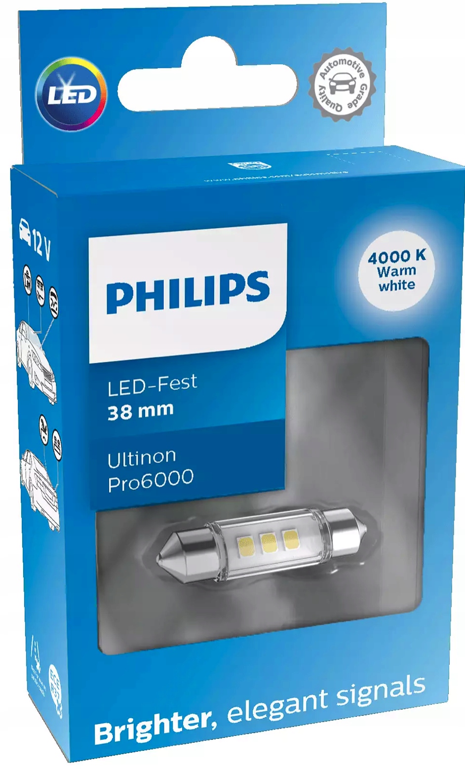Philips Led Festoon 38mm 4000K Ultinon Pro6000 SI 8719018015266 za 24 ...