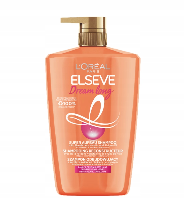 Loreal Elseve Dream Long szampon odbudowujący do włosów długich 1000 ml ...