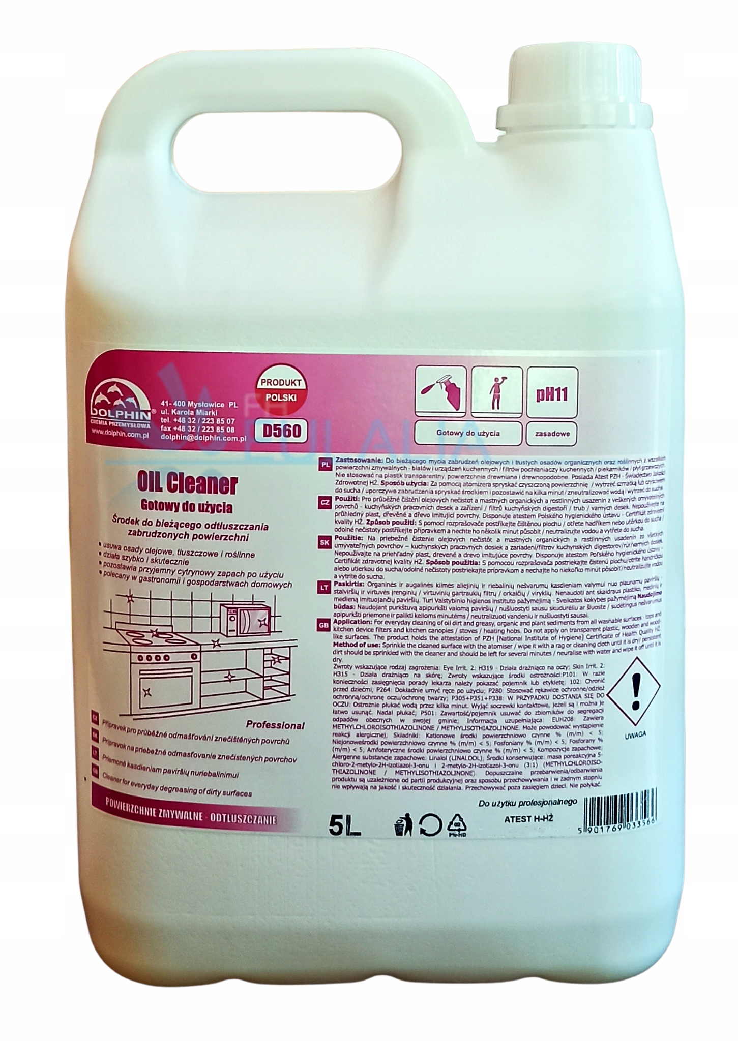 Oil cleaner usuwanie tłuszczu gastronomia 5l • Cena, Opinie - Allegro