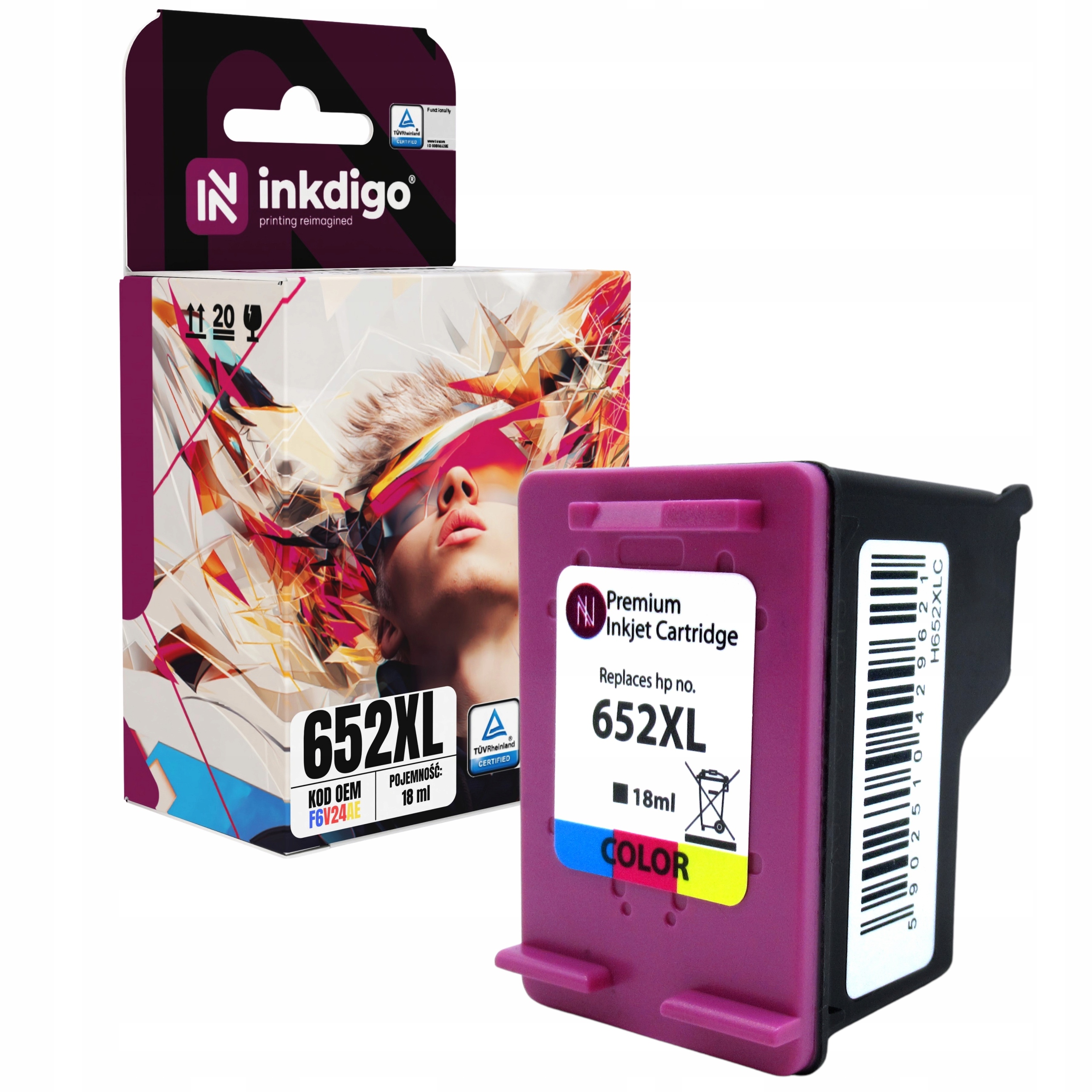 Tusz Inkdigo do HP trójkolorowy - Sklep, Opinie, Cena w Allegro