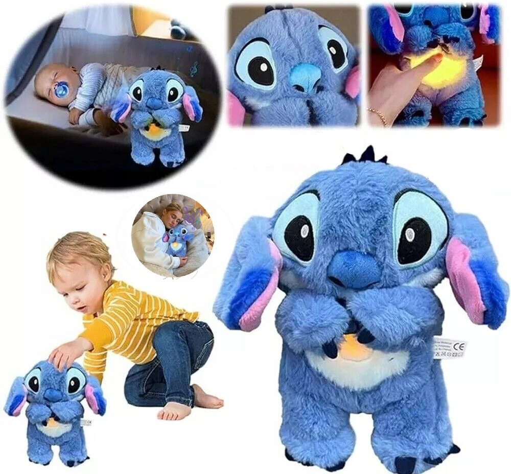 Stich Stitch Oddychający Miś Szumiś 30 cm Maskotka Przytulanka 2 Kolory ...
