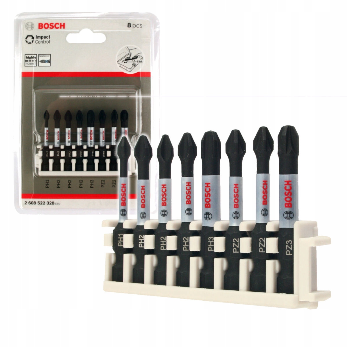 Zestaw bitów Bosch Impact Control 8 sztuk 50 mm (3165140851183) • Cena ...