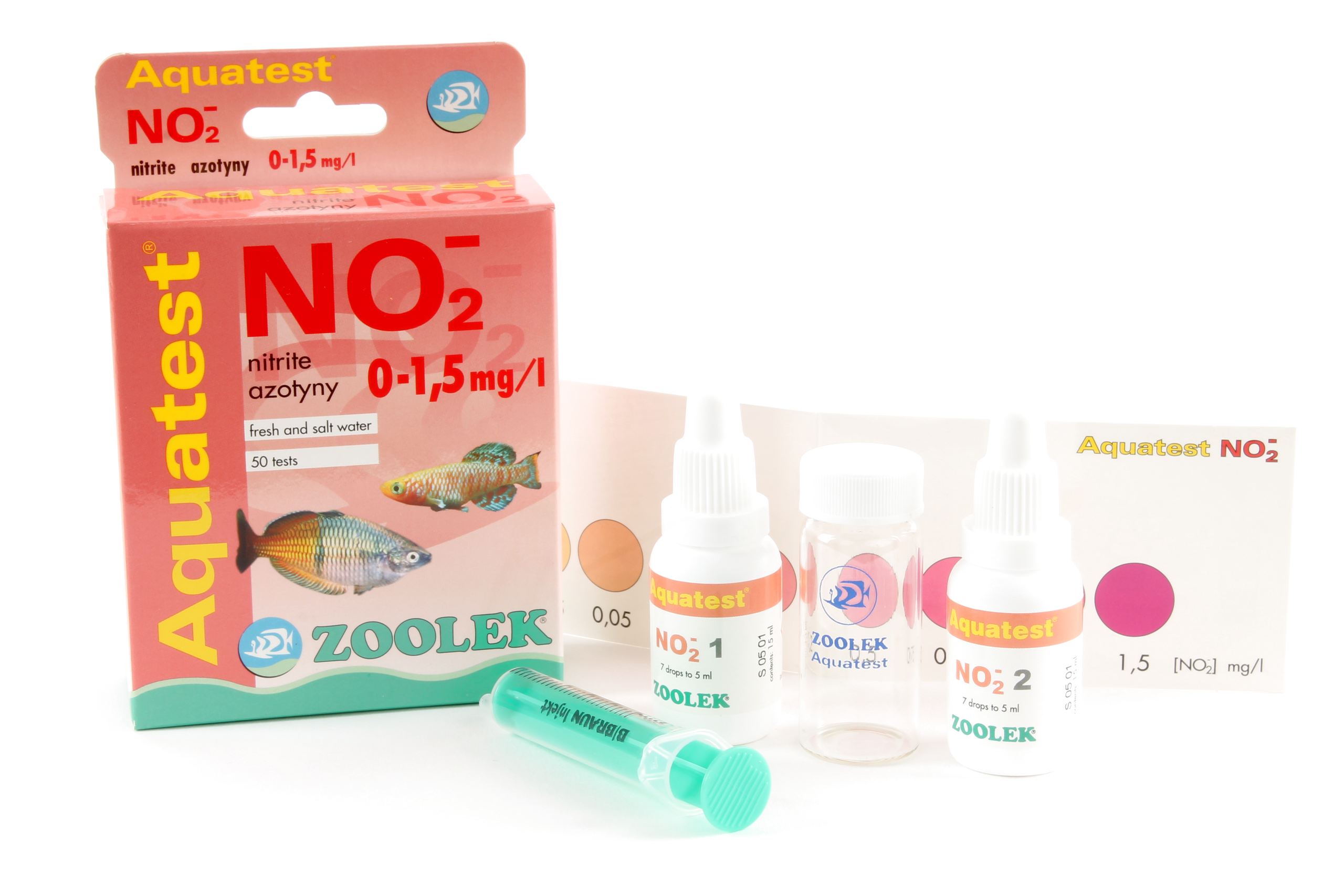 ZOOLEK TEST NO2 DO POMIARU AZOTYNÓW W WODZIE 10182662951 - Allegro.pl