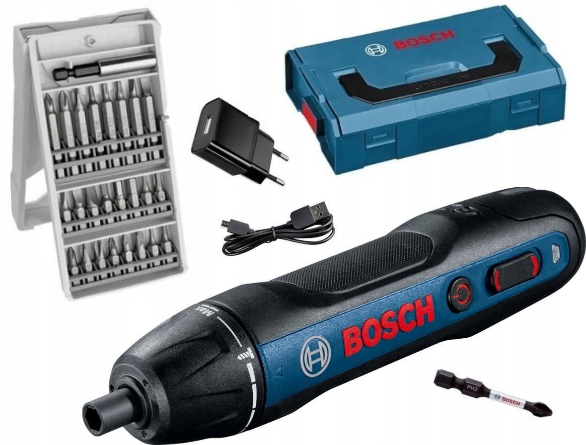 WKRĘTAK AKUMULATOROWY BOSCH GO 2 SET + L-BOXX MINI (06019H2101) • Cena ...
