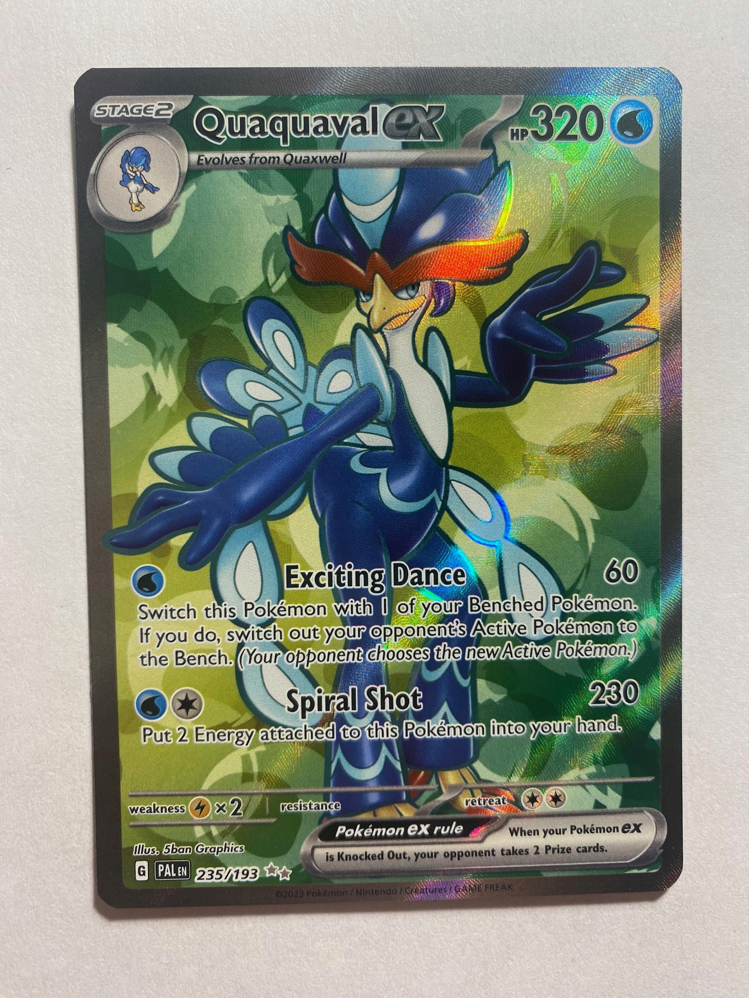 Paldea Evolved Ultra Rare 235/193 Quaquaval ex - Stan: Nowy 35.00PLN ...