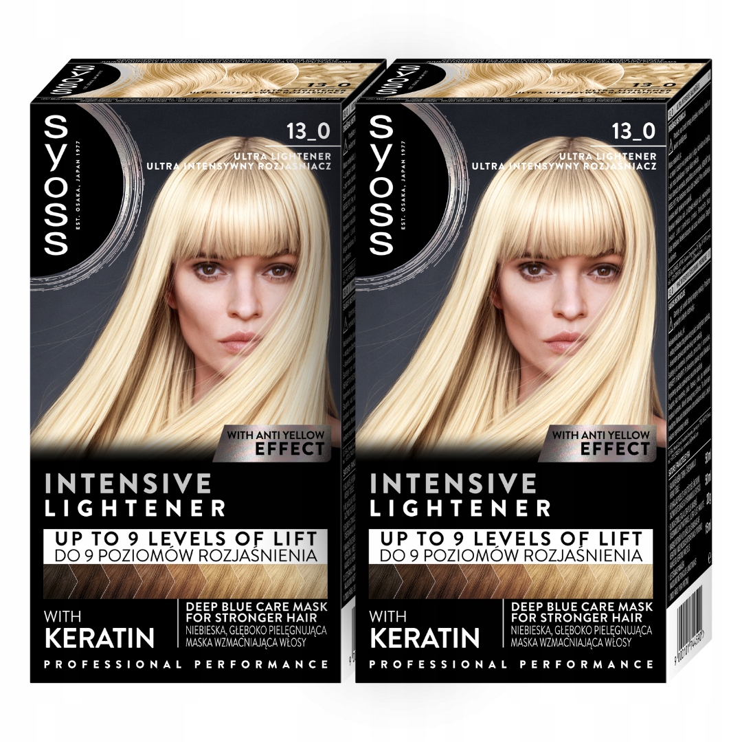 Syoss Farba do Włosów Permanent Color 13-0 Ultra Intensywny Rozjaśniacz x2 (3838824384566 ...