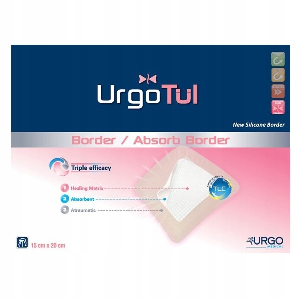 Opatrunek UrgoTul Absorb Border 15 cm x 20 cm 1szt - porównaj ceny ...