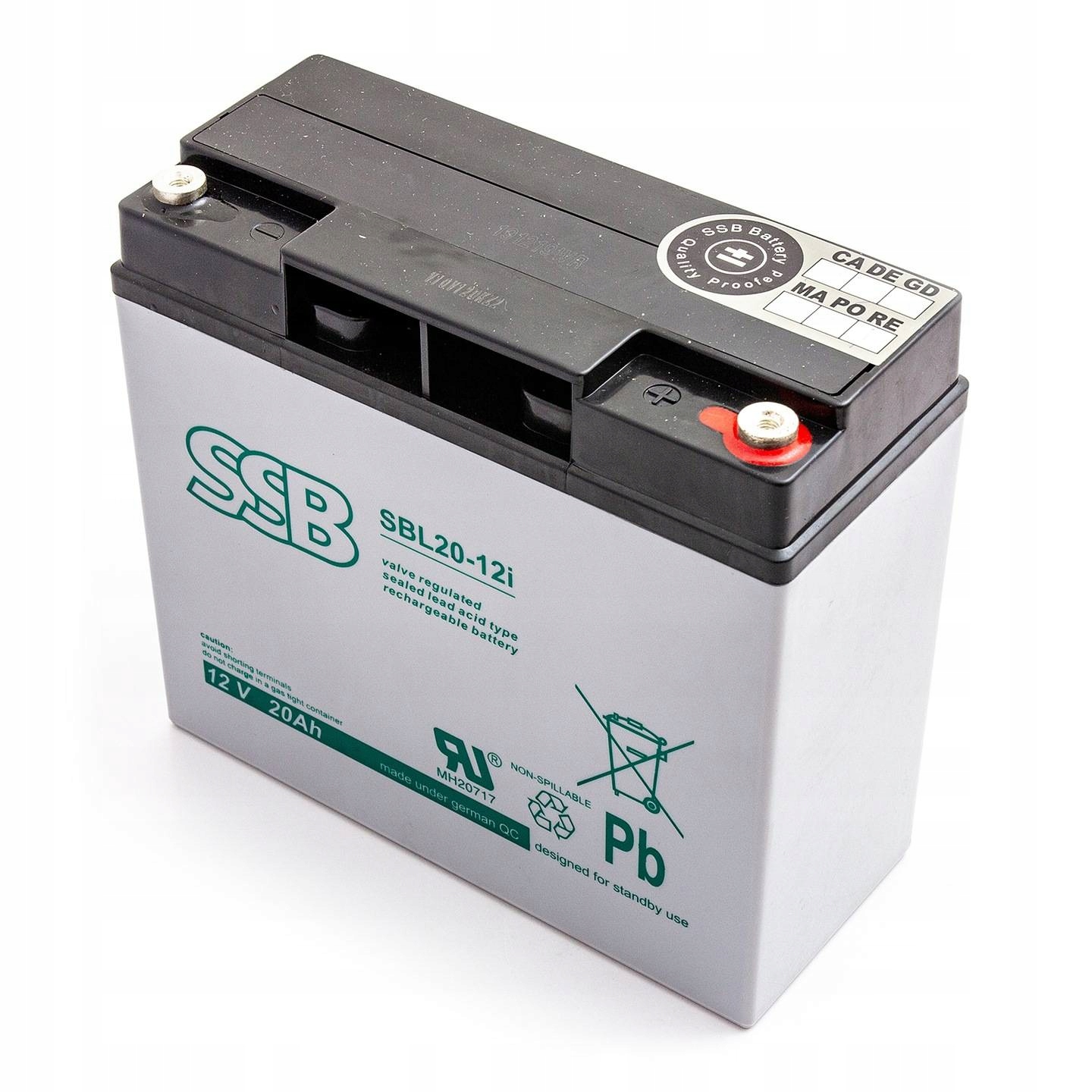 Akumulator SSB SBL 12V 20Ah APC UPS ALARMY - Sklep, Opinie, Cena w Allegro