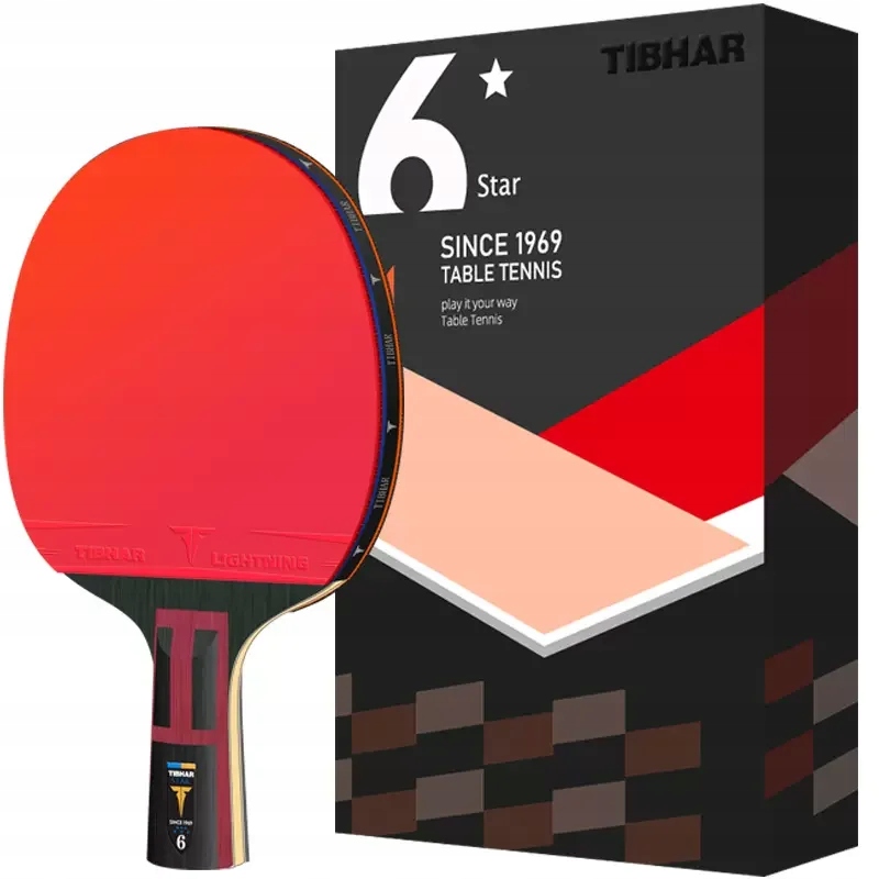 Tibhar 6 Star 7 Stars Table Tennis Racket Ping Pong Blade Pimples In ...