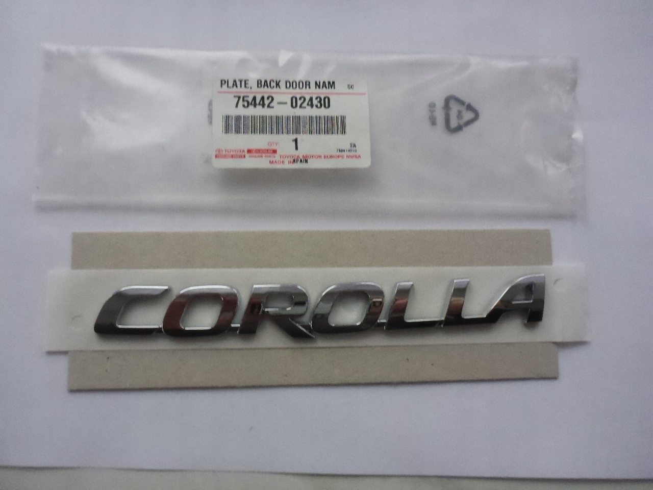 TOYOTA COROLLA E21 EMBLEMAT NAPIS LOGO NOWY ORYGINAŁ • Cena, Opinie ...