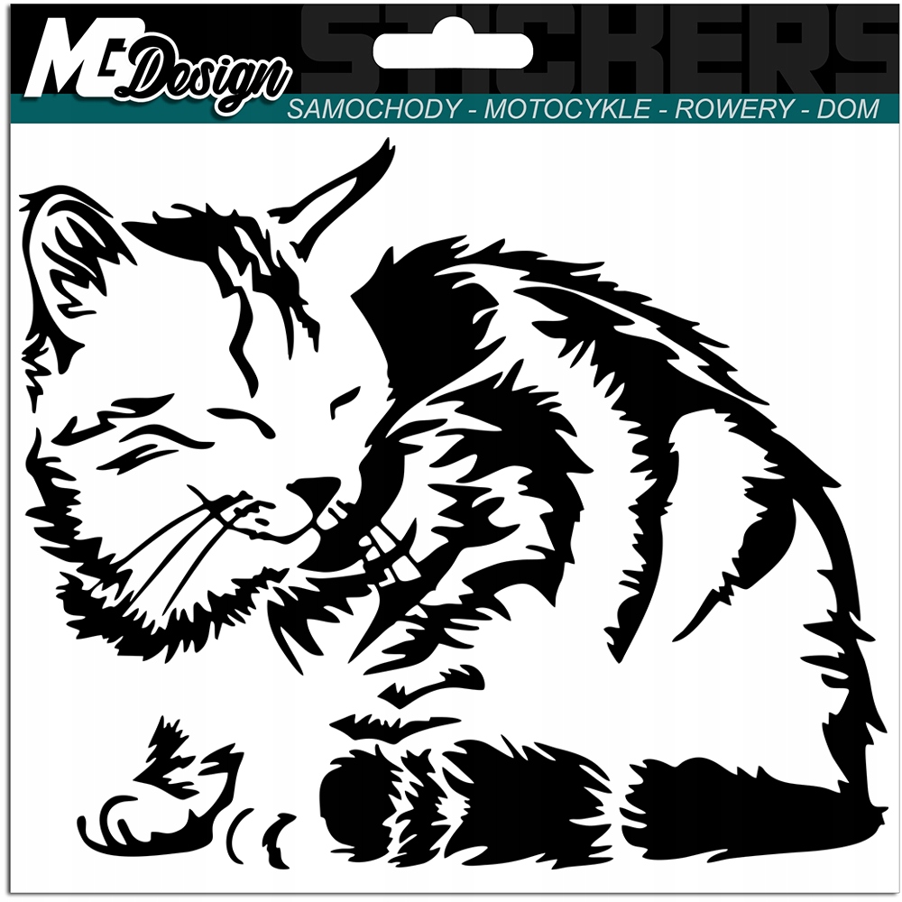 SAMOLEPKA na auto KOČKA KOTĚ CUTE KITTY 13x15 za 129.00CZK - Allegro