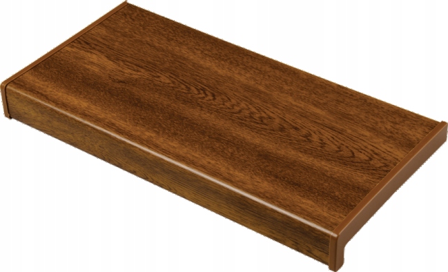 PVC parapet Zlatý dub 50 cm x 130 cm s krytkami, • Ceny, Recenze - Allegro