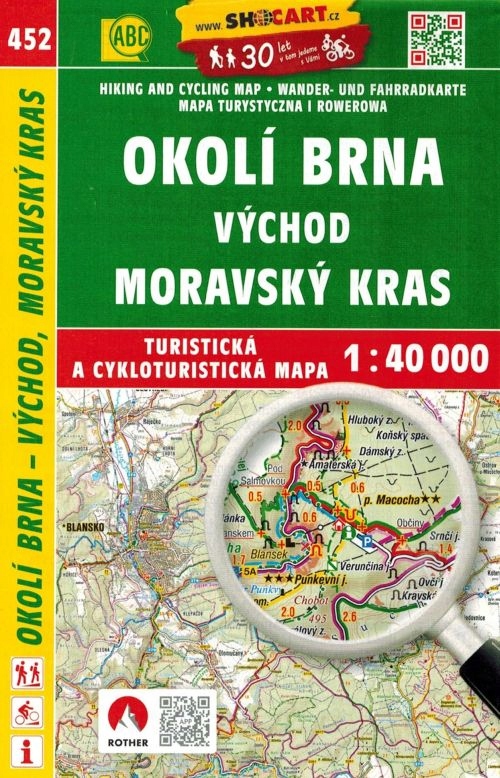 Okolí Brna východ. Moravský kras. Turistická mapa 1:40 000 Praca ...