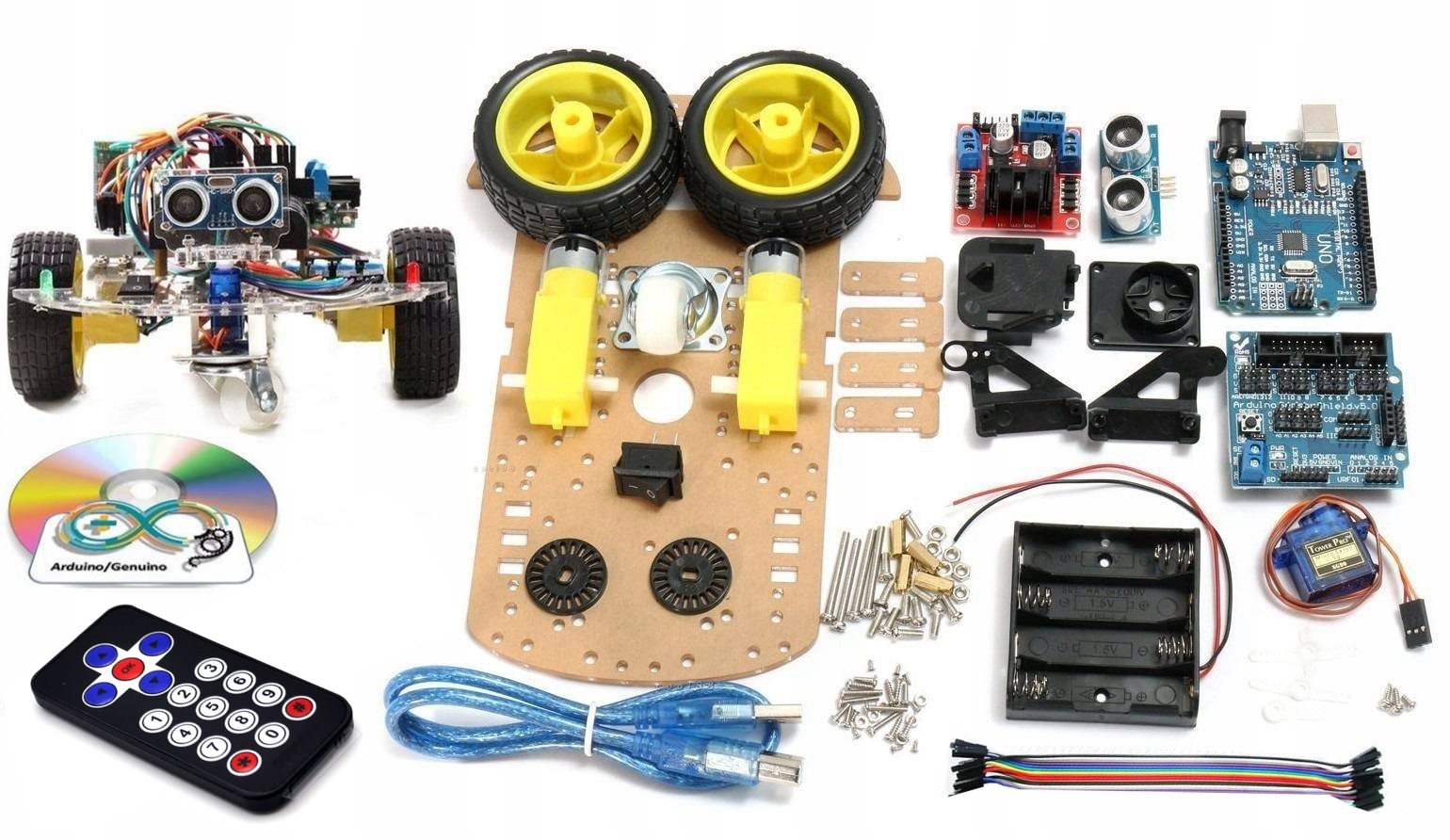 ROBOT ARDUINO UNO R3 CAR KIT 2WD ULTRASONIC PILOT - Sklep, Opinie, Cena ... ROBOT ARDUINO UNO R3 CAR KIT 2WD ULTRASONIC PILOT - Sklep, Opinie, Cena ...