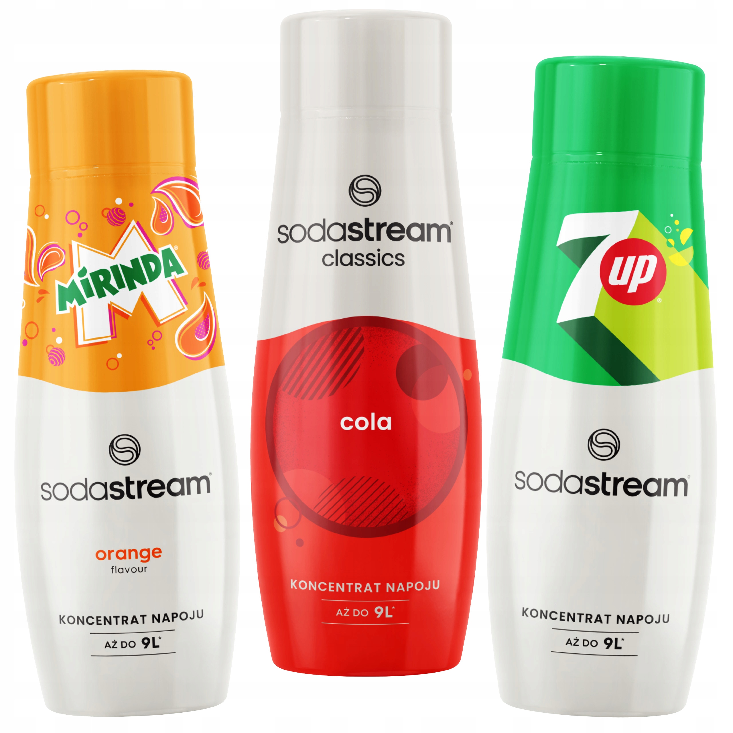 SODASTREAM Syrop zestaw COLA, 7UP, MIRINDA (5904121131955) • Cena ...