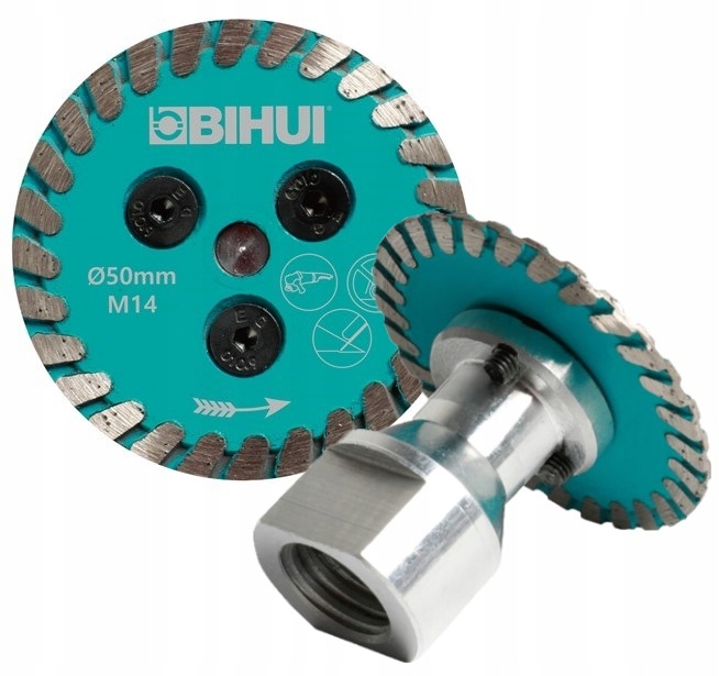 Tarcza diamentowa do podcinania Bihui DCW50 M14x50 mm (6970431878896 ...