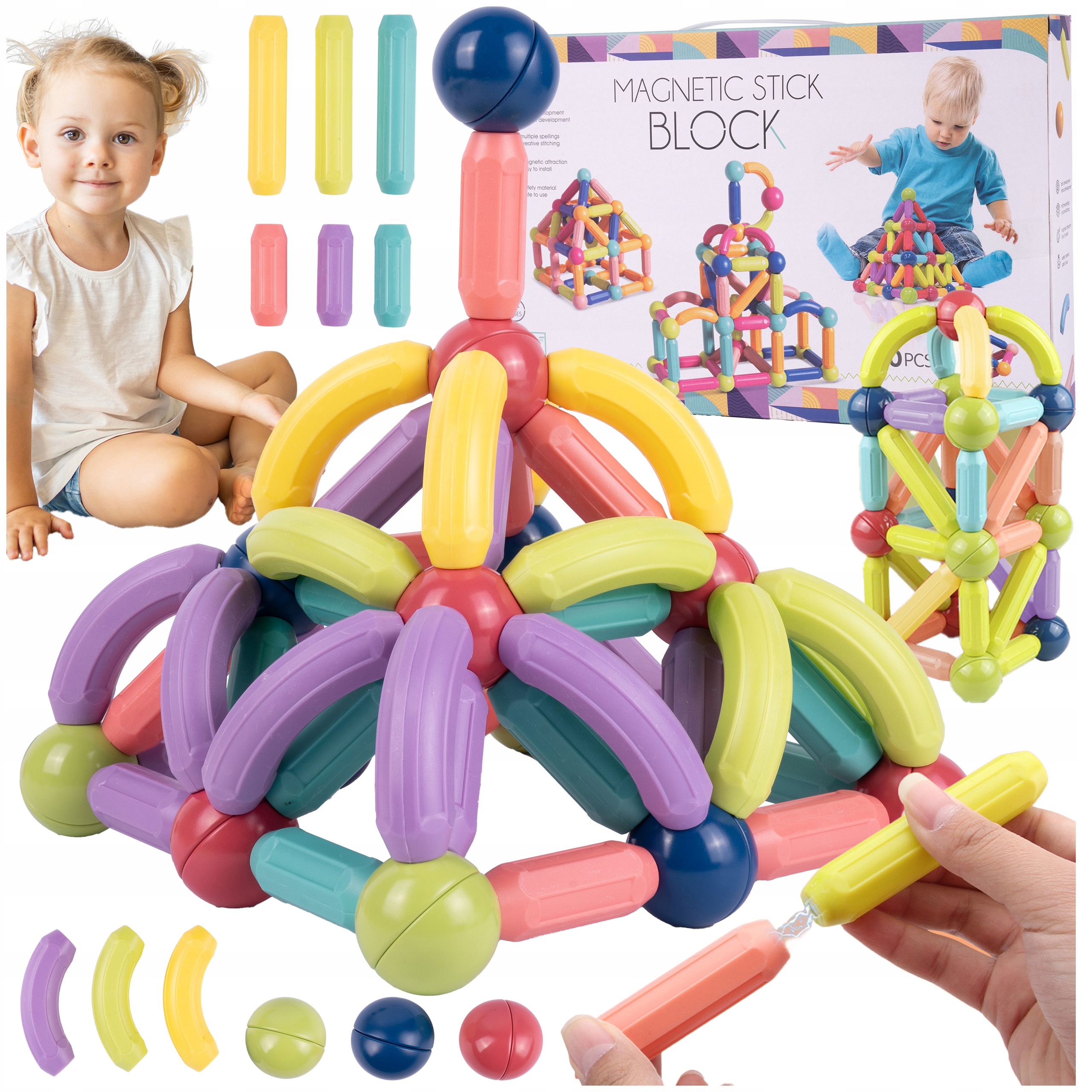 STAVEBNICE VELKÁ SADA 120 DÍLKŮ - Allegro