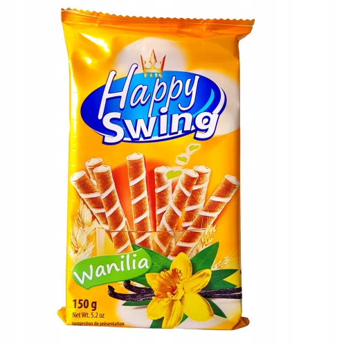 FLIS HAPPY SWING RURKI WAFLOWE Z KREMEM WANILIOWYM 150g (5908234805642 ...