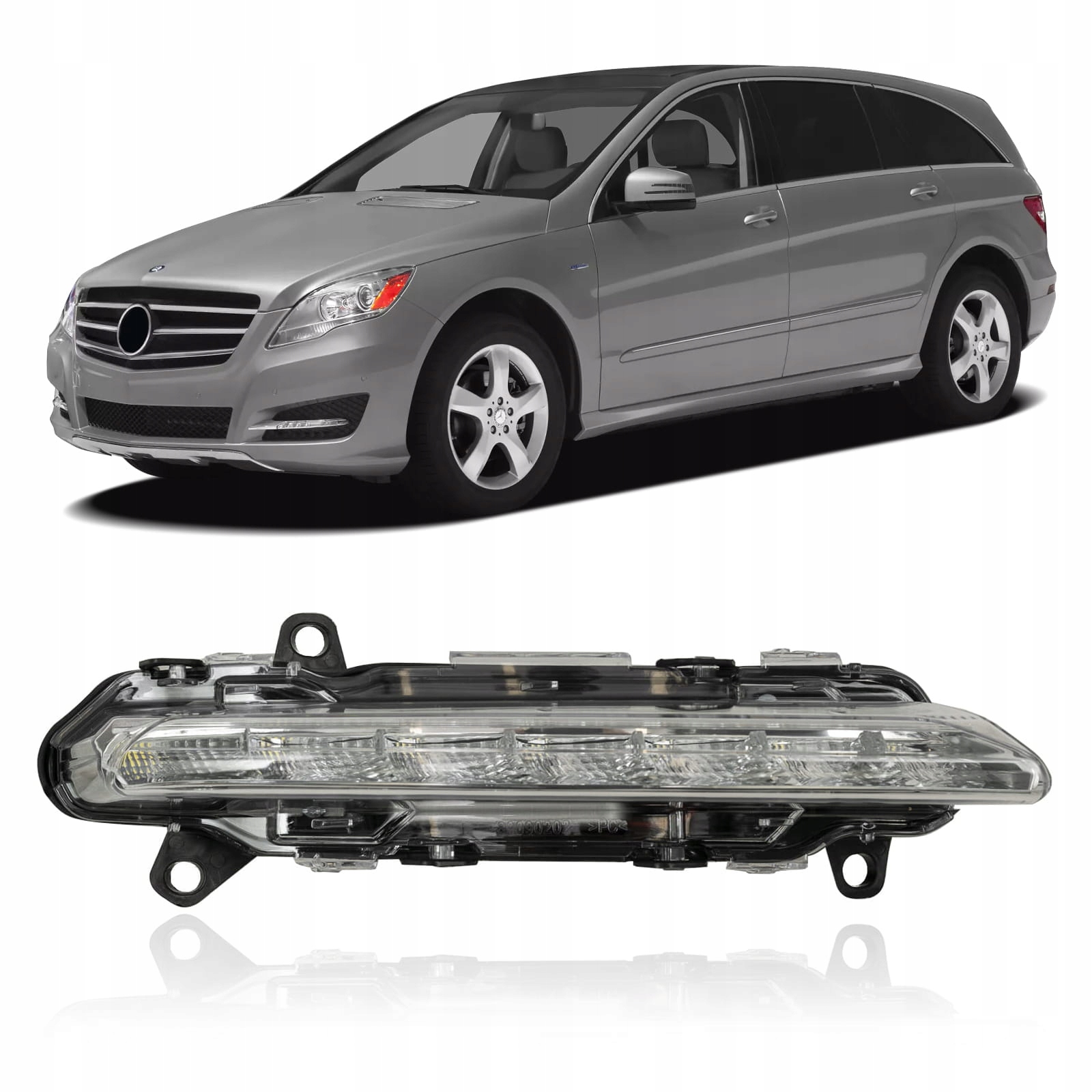 MERCEDES S-CLASS W221 DRL LED PRAWE A2218201856 • Cena, Opinie - Allegro