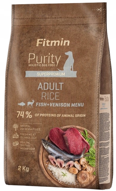 FITMIN PURITY RICE Adult sucha karma dla psa RYBA DZICZYZNA 2 kg (8595237015986) • Cena, Opinie ...