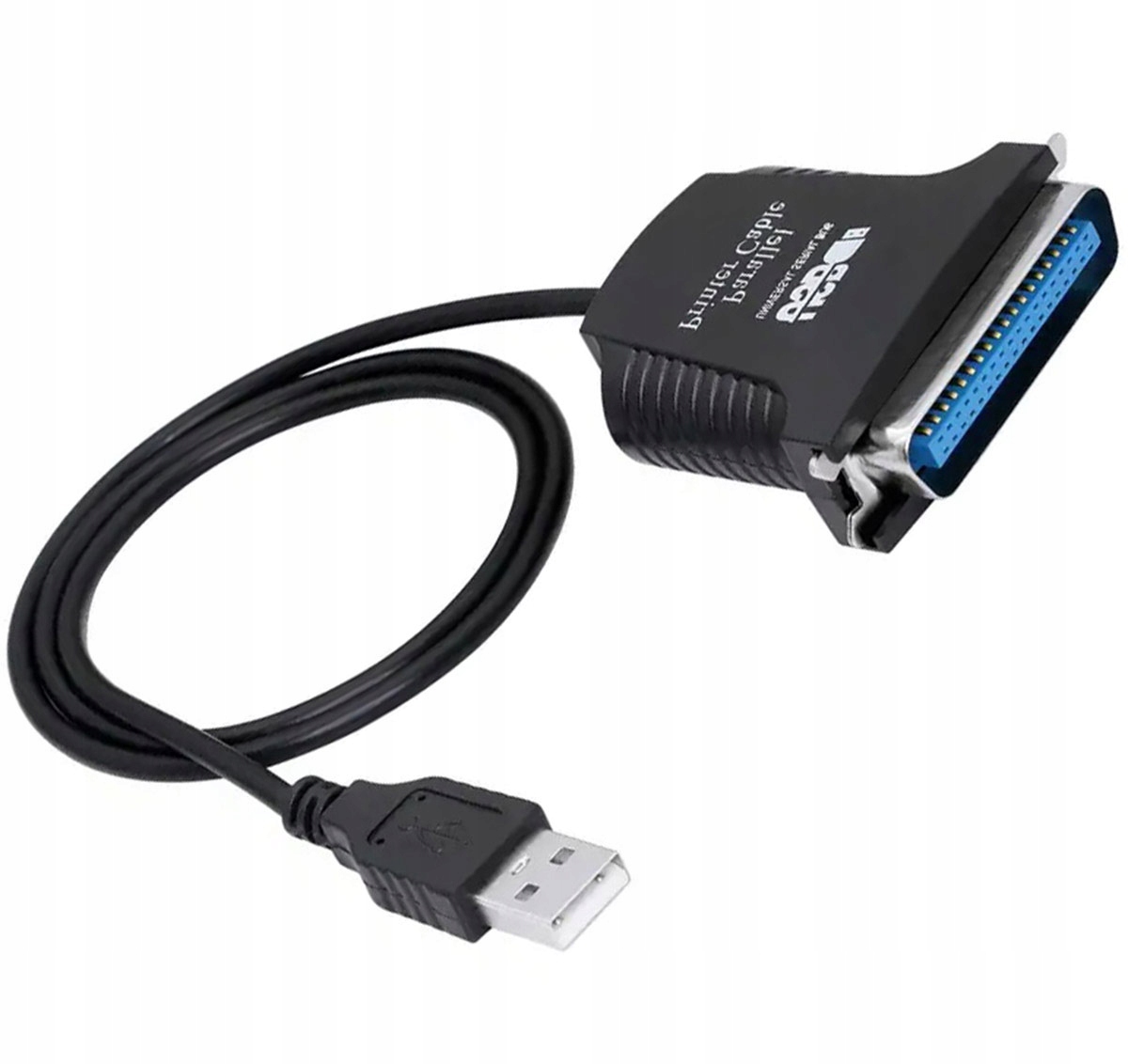 ADAPTER PRZEJŚCIÓWKA USB NA LPT RÓWNOLEGŁY CENTRONICS WTYK DO DRUKARKI ...