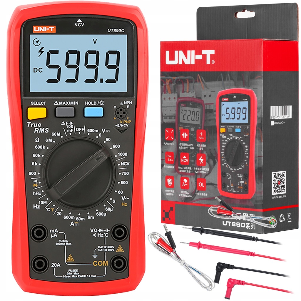 Multimetr ręczny UNI-T UT890C - Sklep, Opinie, Cena w Allegro