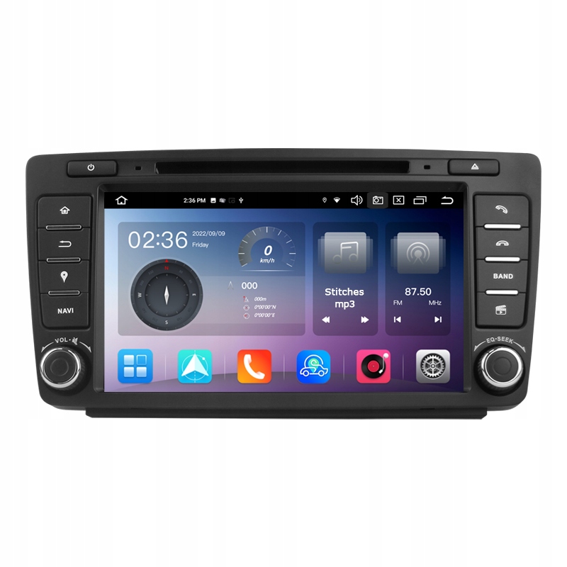 CarPlay Radio RDS DAB+ Opcja Android WiFi 4G MP3 DVD GPS Skoda Octavia ...