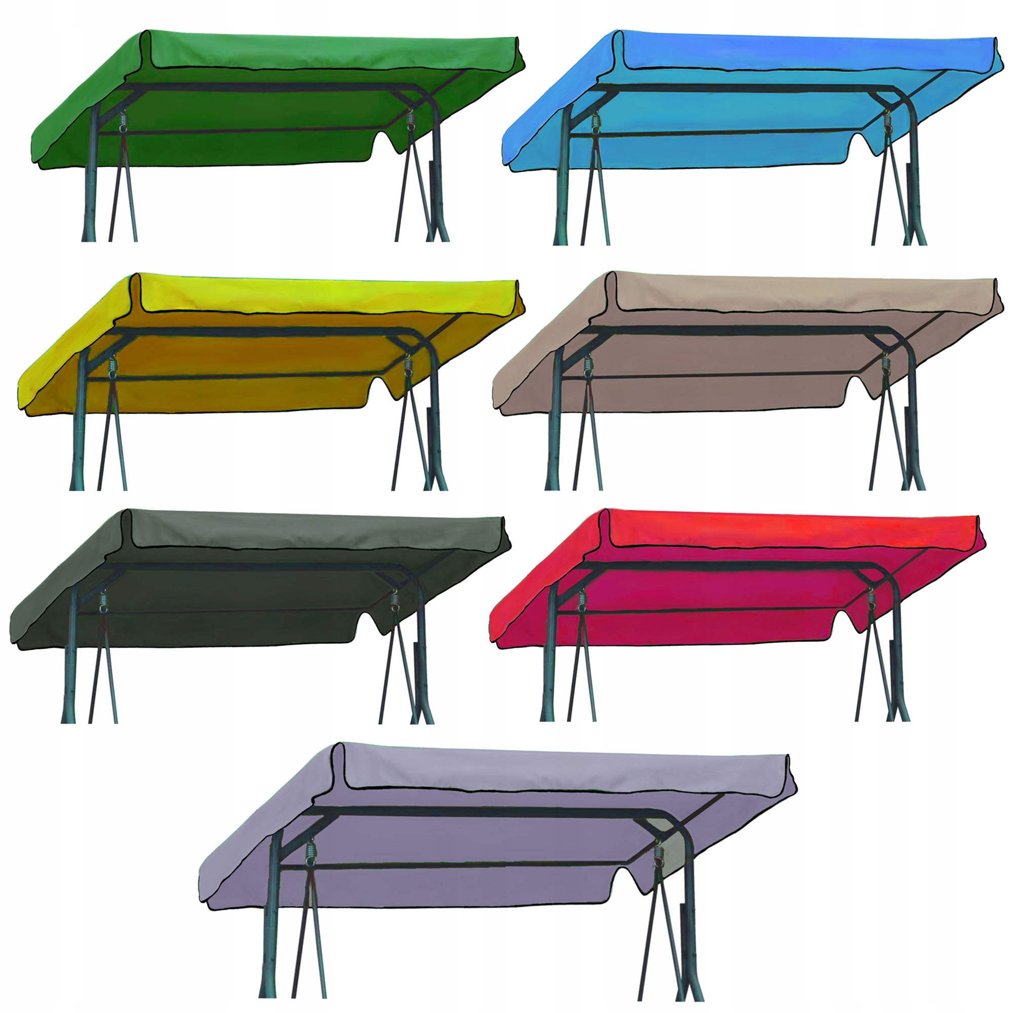 Daszek poszycie do huśtawki ogrodowej (PHSZ) • Cena, Opinie • Huśtawki ...