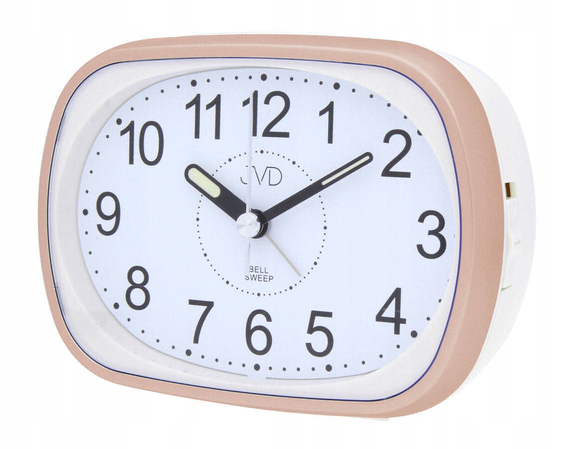 Zegar budzik JVD biały 12cm • Cena, Opinie - Allegro
