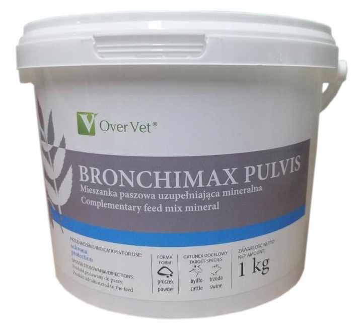 Bronchimax Pulvis 1KG Dodatek do paszy dla cieląt i trzody na drogi ...