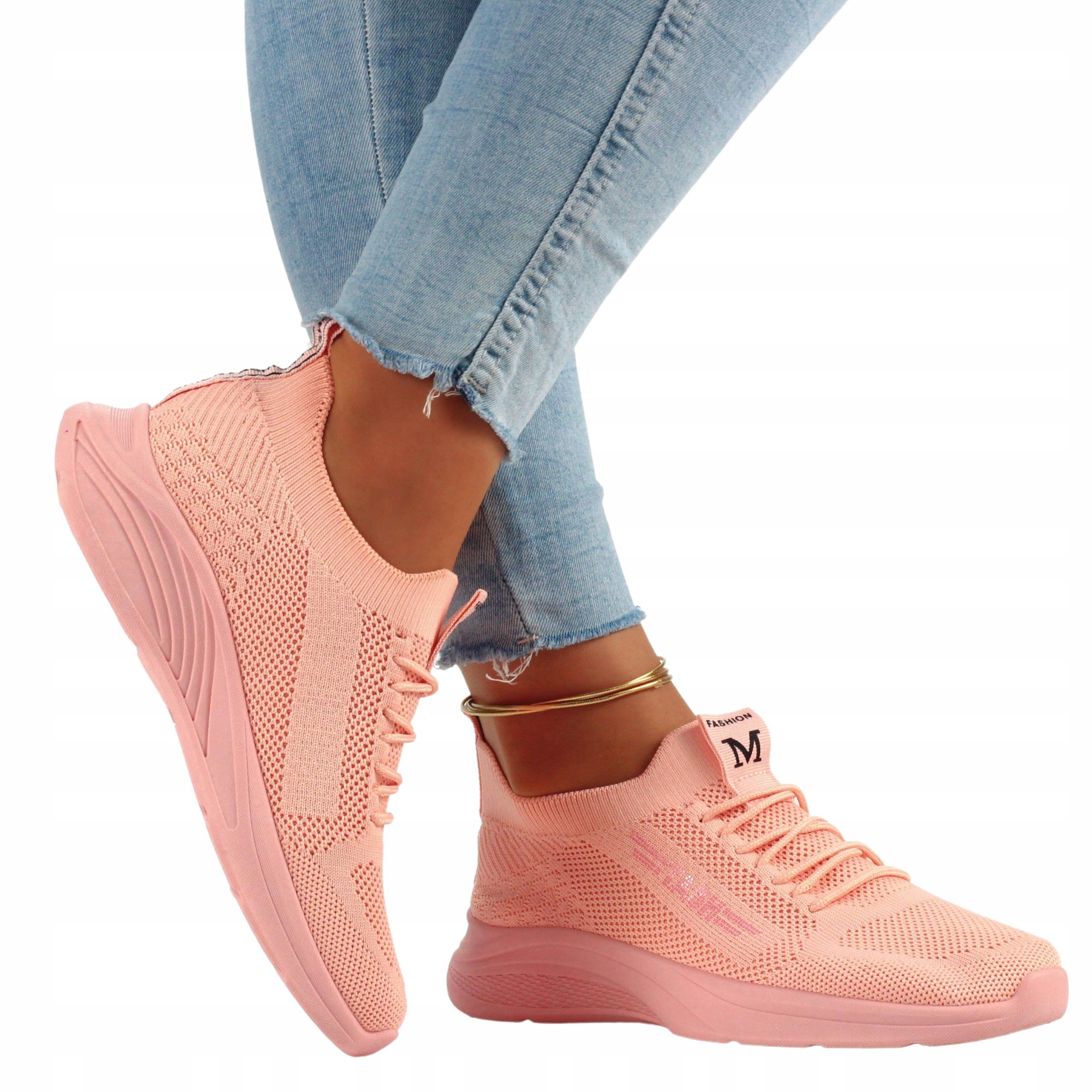 SPORTOWE BUTY DAMSKIE SNEAKERSY OBUWIE WCIĄGANE • Cena, Opinie ...