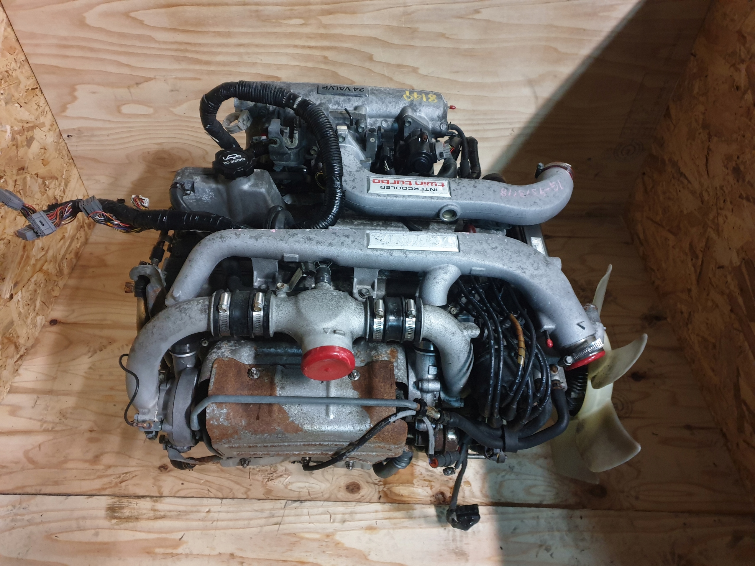 SILNIK TOYOTA SUPRA 1G-GTE 2.0 TWINTURBO KOMPLETNY za 13000.00PLN z ...