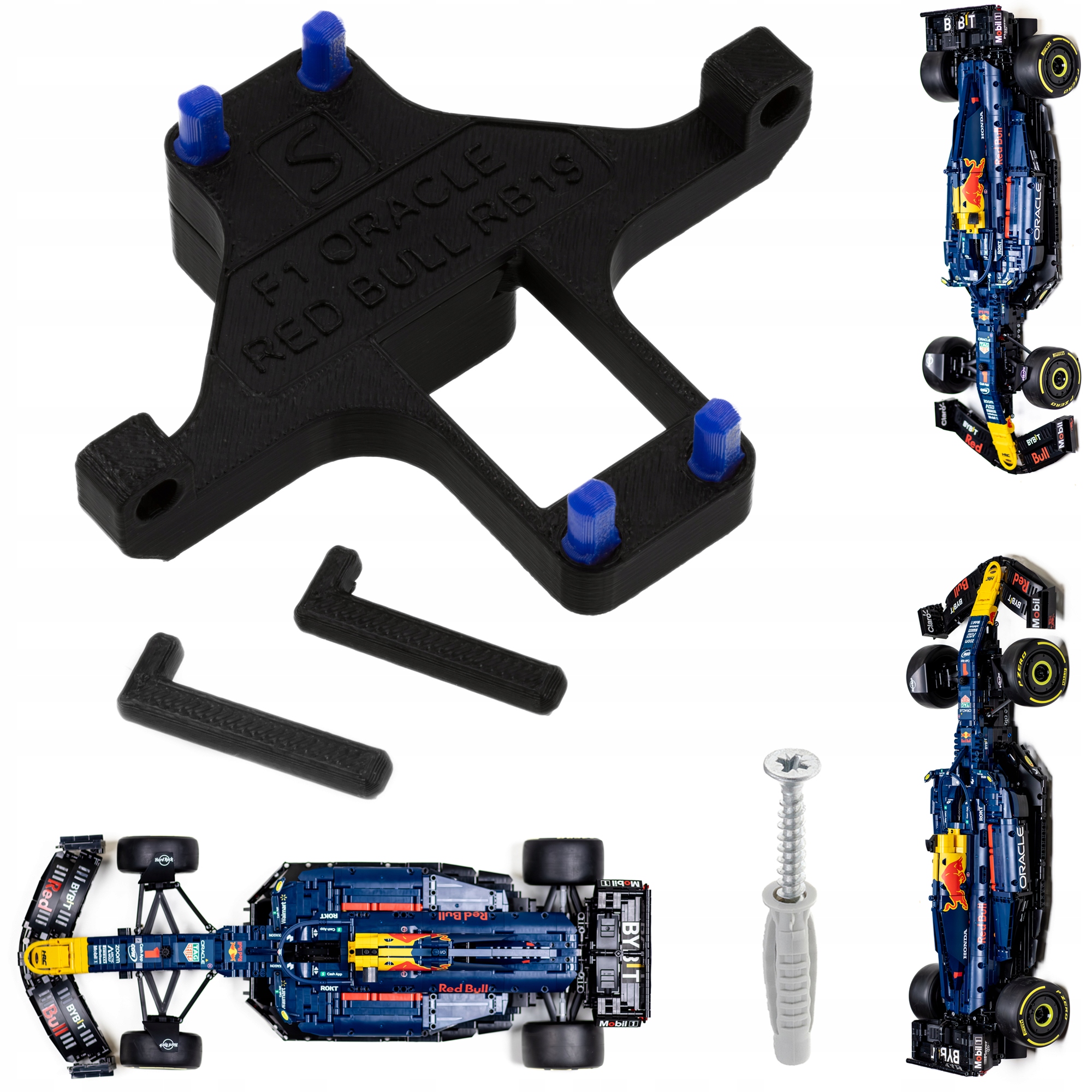 RASTAR - F1 Oracle Red Bull RB19 - 92410 - Uchwyt ścienny na LEGO ...