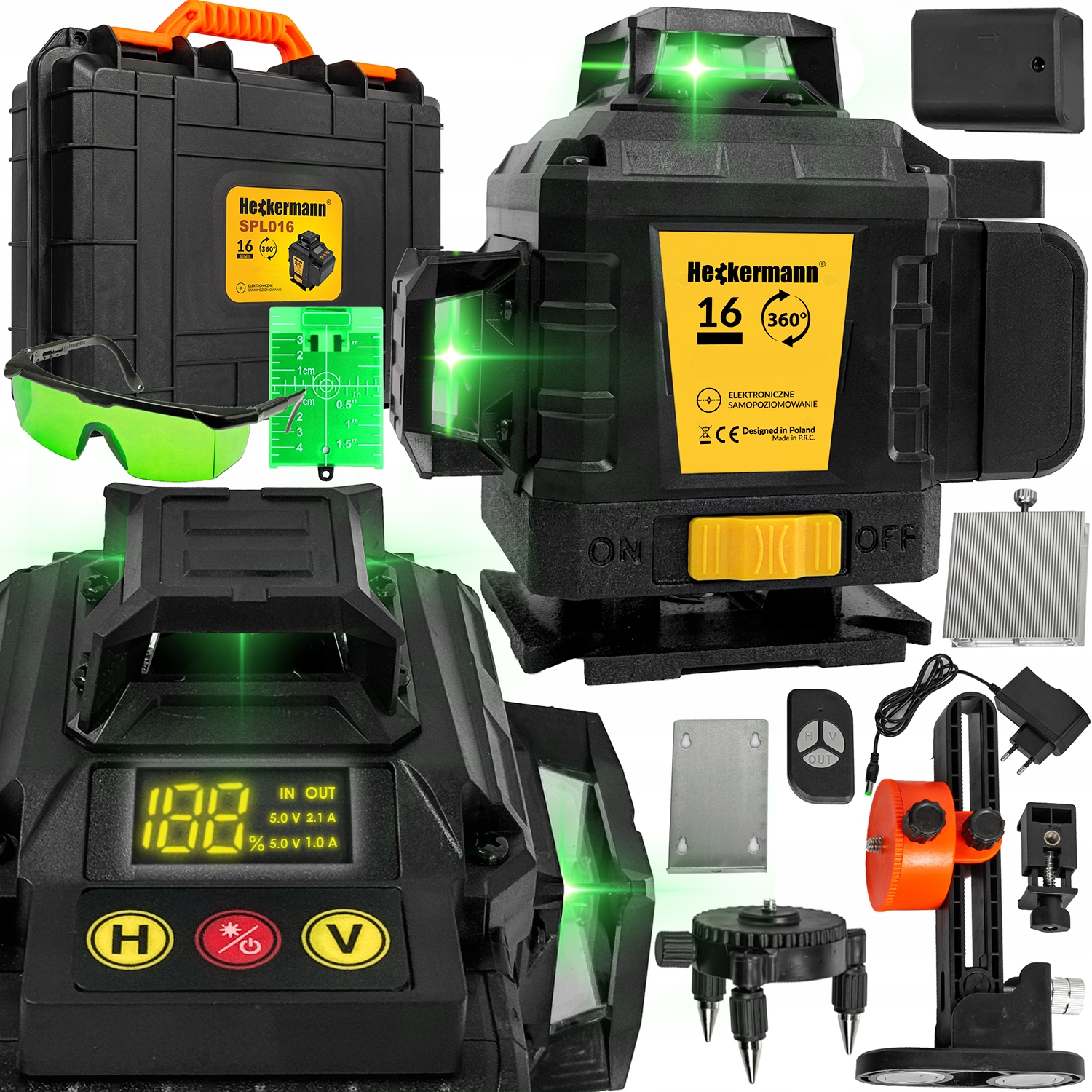 LASEROVÁ VODOVÁHA 360 ROVINNÁ 4D KŘÍŽOVÝ LASER SAMONIVELAČNÍ za 1456 Kč ...