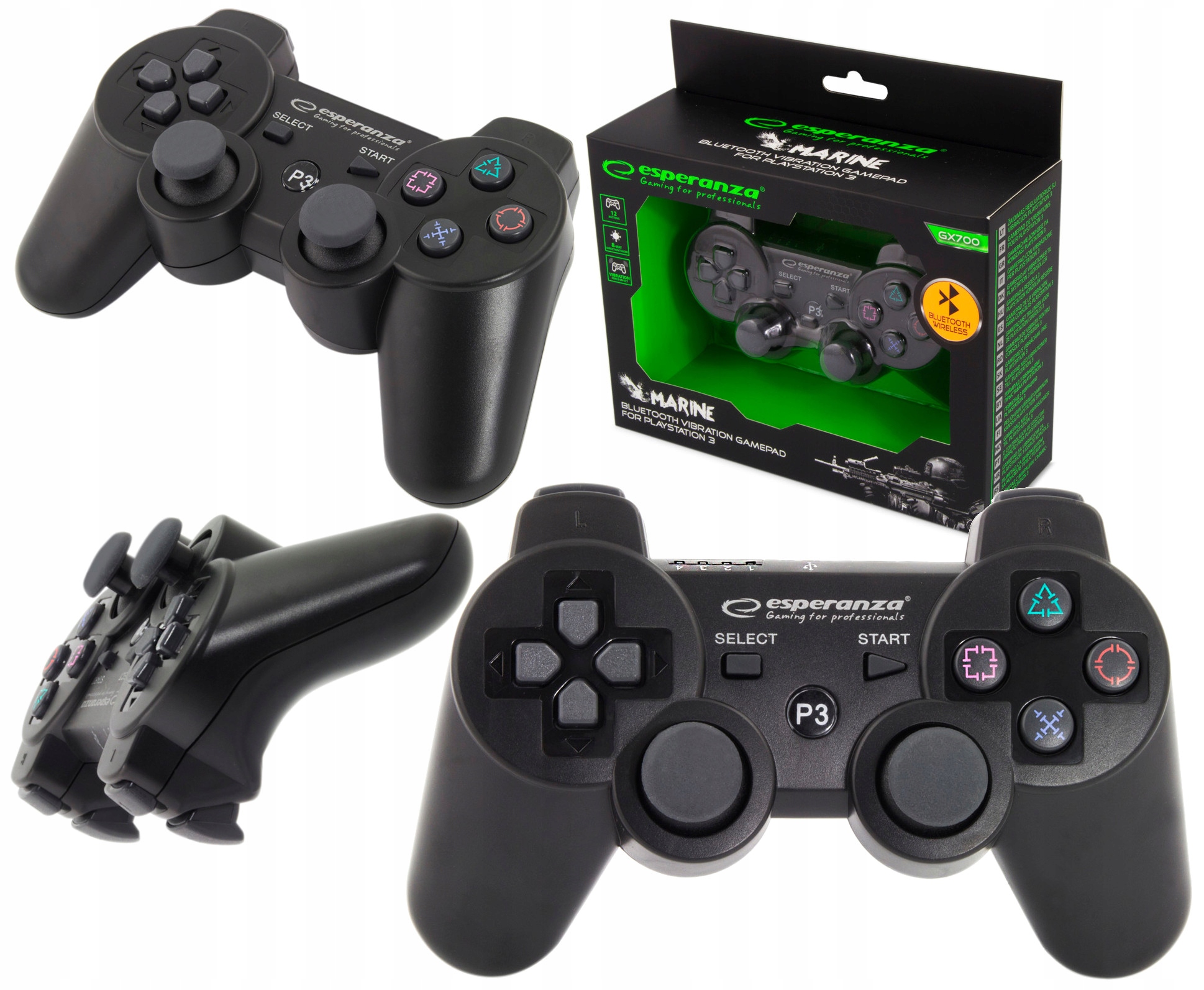 ESPERANZA PAD DO PLAYSTATION BEZPRZEWODOWY BLUETOOTH KONTROLER DO GIER ...