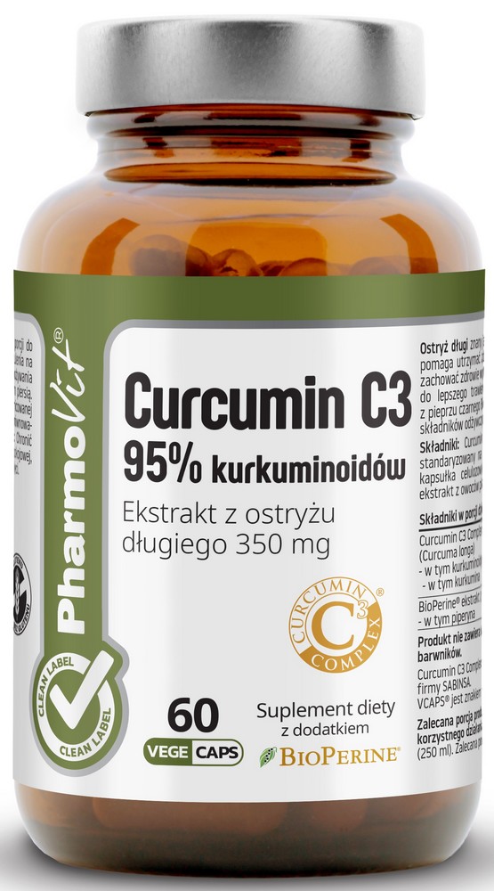 PHARMOVIT KURKUMA 60k KURKUMINA PIPERYNA OSTRYŻ (5902811238885) • Cena, Opinie • Preparaty ...