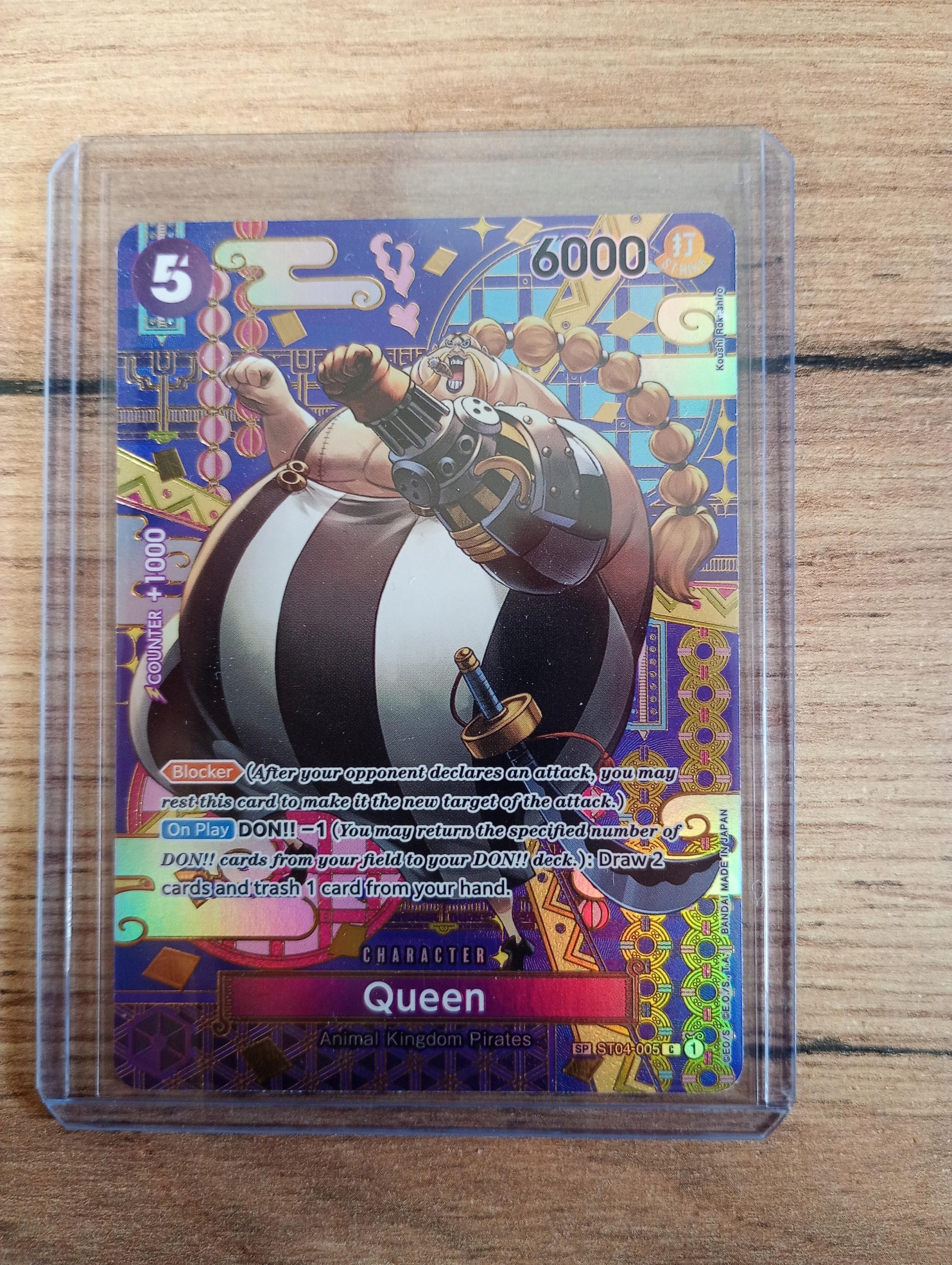 Oryginalna karta One Piece Card Game: ST04-005 Queen - Stan: Nowy 139 ...