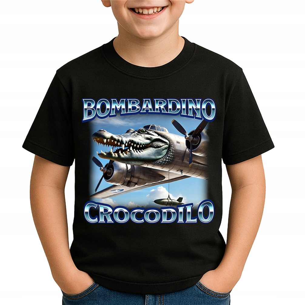 TRIČKO BOMBARDINO CROCODILO BRAIN ROT MEMY DĚTSKÉ BOMBARDIRO 140 ...