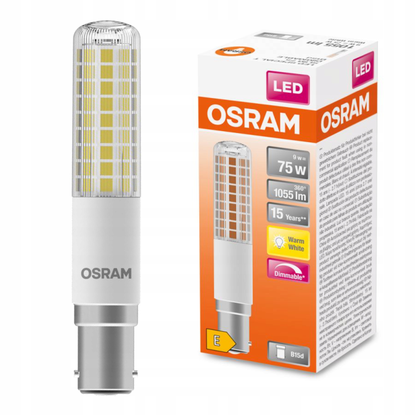 OSRAM Żarówka LED B15d 9W = 75W 1055lm 2700K Ciepła Ściemnialna 320 ...