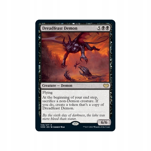 Karta Magic: The Gathering Dreadfeast Demon Wizards Of The Coast ...