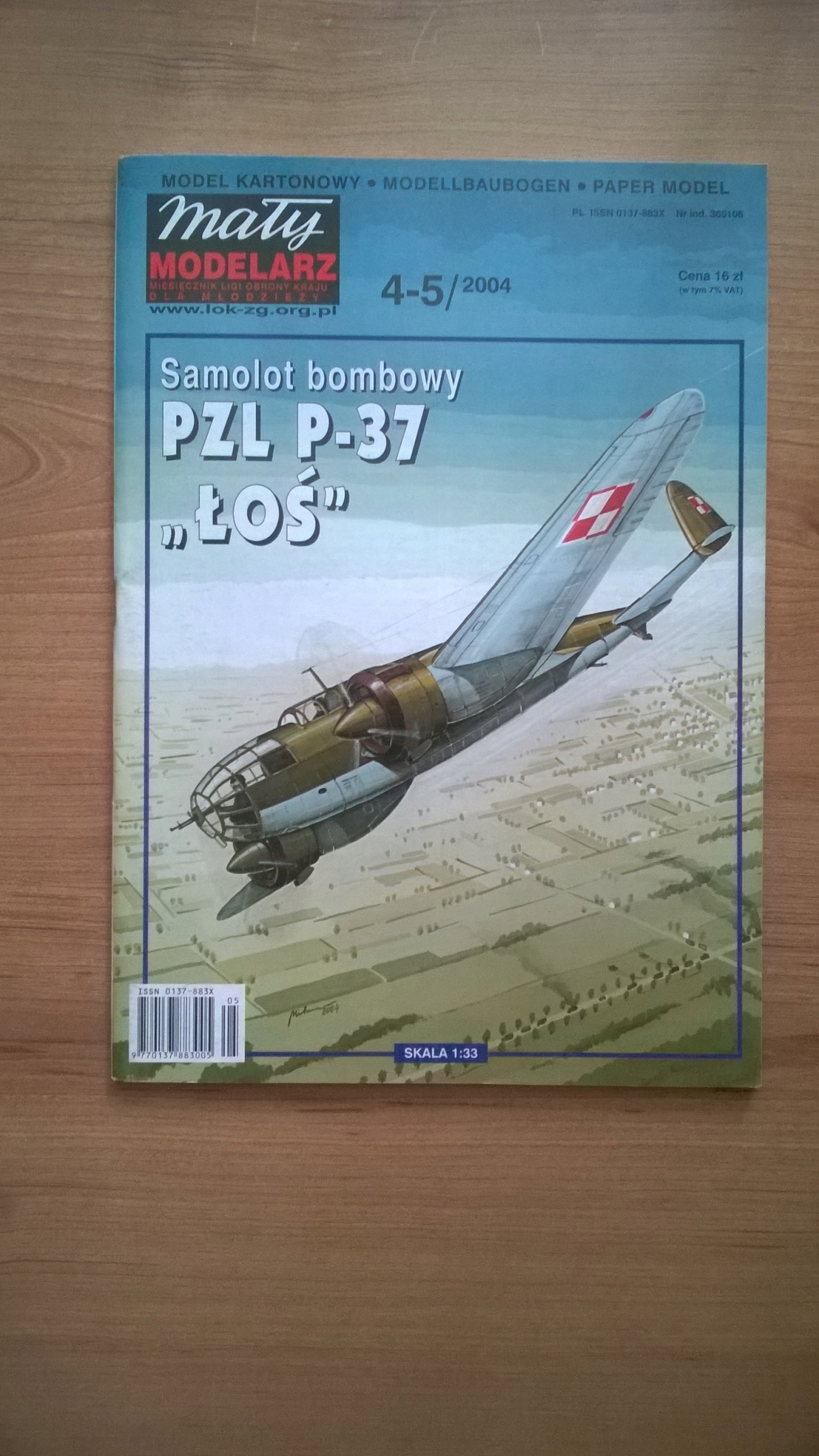 MM 4-5/2004 Samolot bombowy PZL P – 37 „ŁOŚ” 17221567637 - Allegro.pl