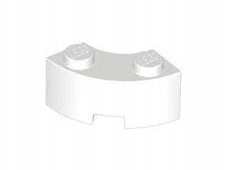 LEGO BRICK - Round Corner narożnik łuk 2x2 85080 White / biały 4 szt ...
