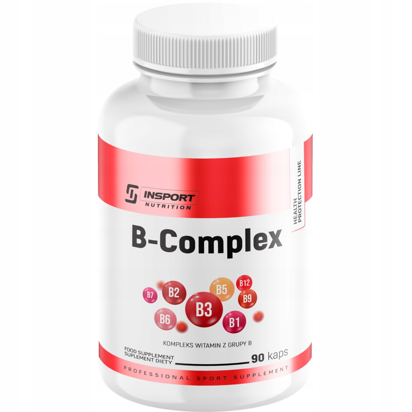 WITAMINA B-COMPLEX 90 KAP ZMĘCZENIE MOCNA VITAMIN B-KOMPLEKS | INSPORT ...