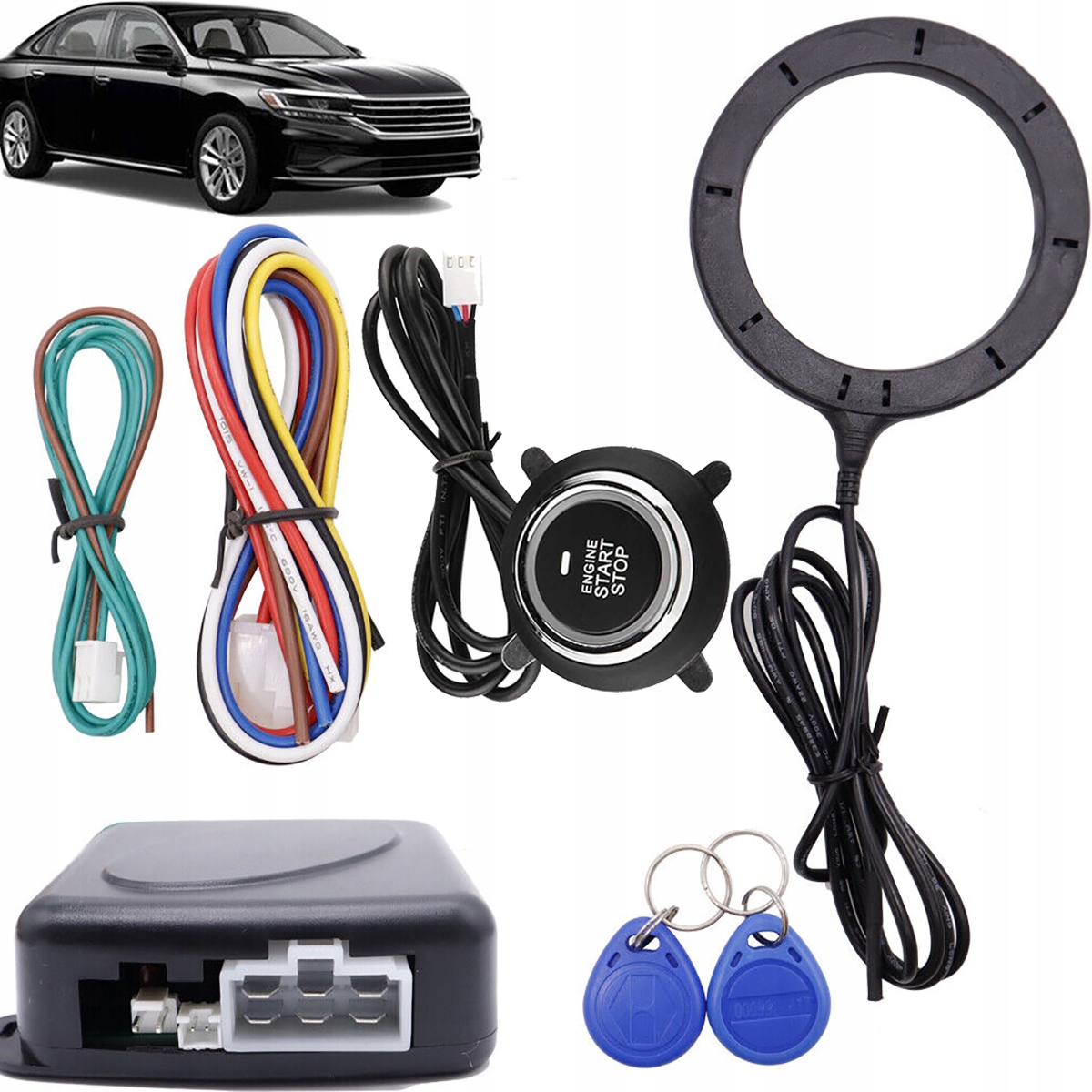 AUTOALARM RFID 12V+2* BEZKONTAKTNÍ KARTA za 581 Kč - Allegro