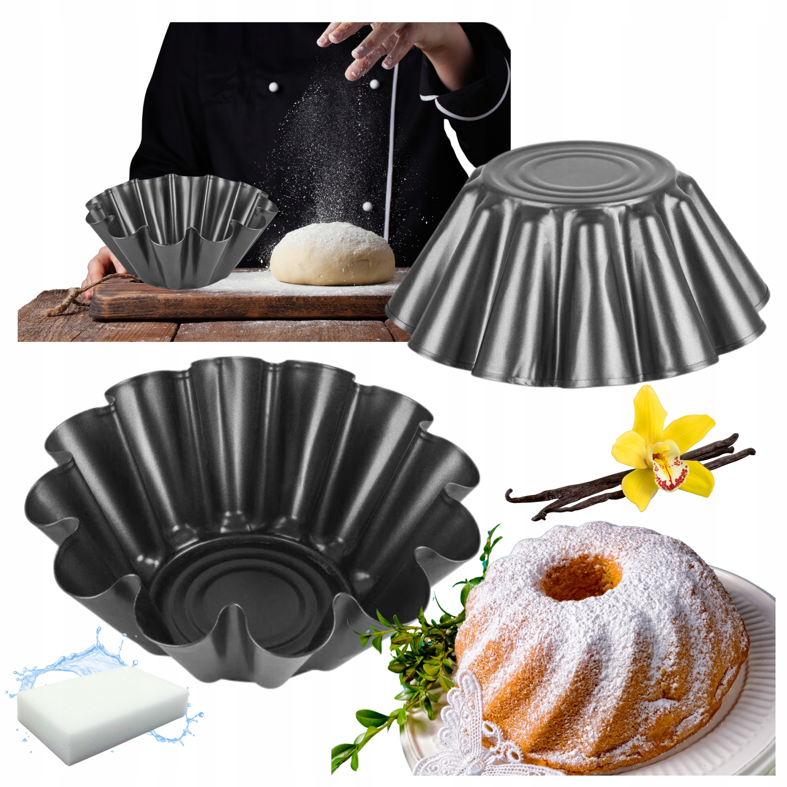 FORMA NA BABKE ZE STALI WĘGLOWEJ BLACHA PIECZENIA BABKI BABKA ...