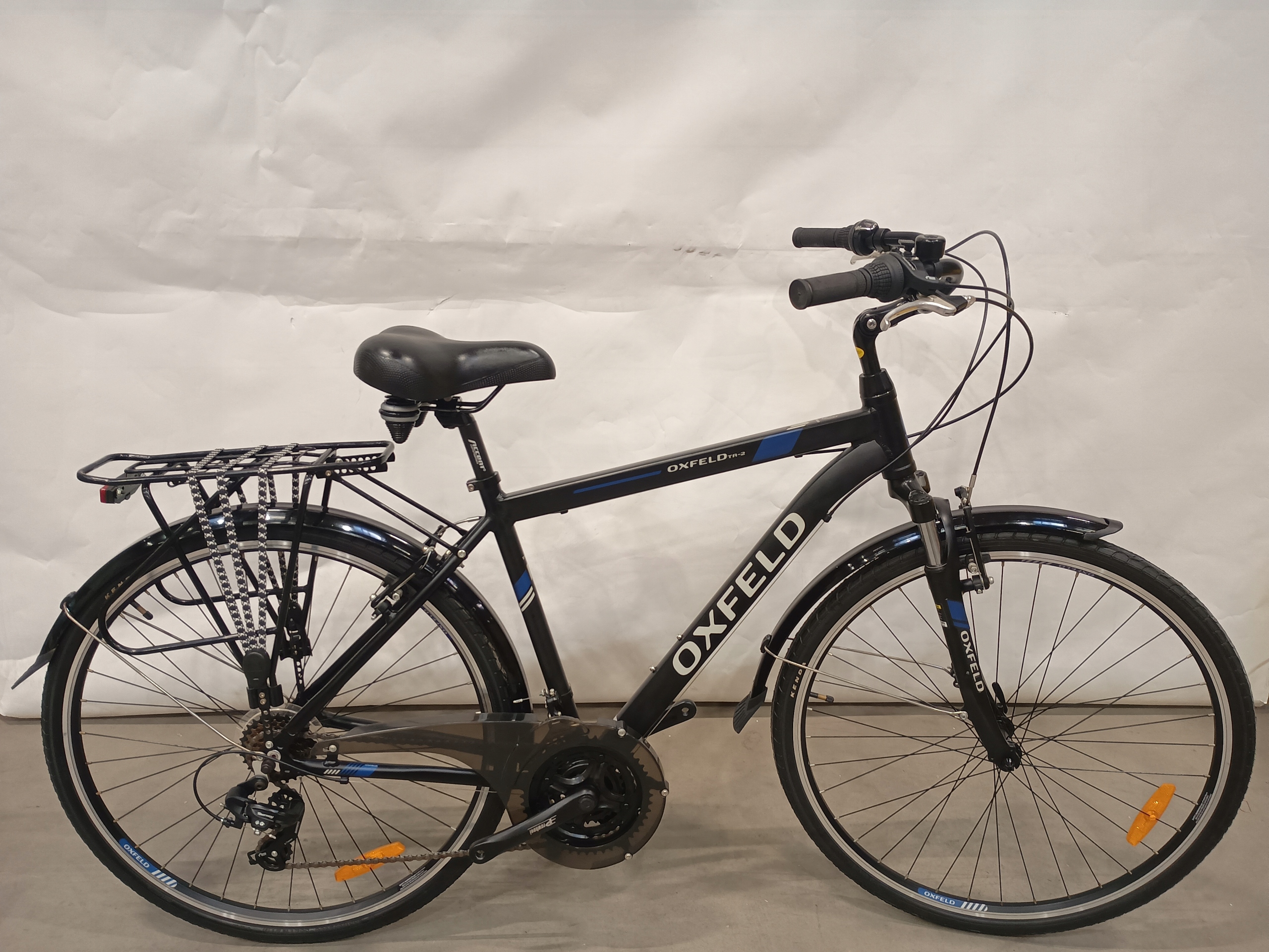 Rower trekkingowy OXFELD TR-2 czarny-niebieski-srebrny / Rozmiar ramy ...