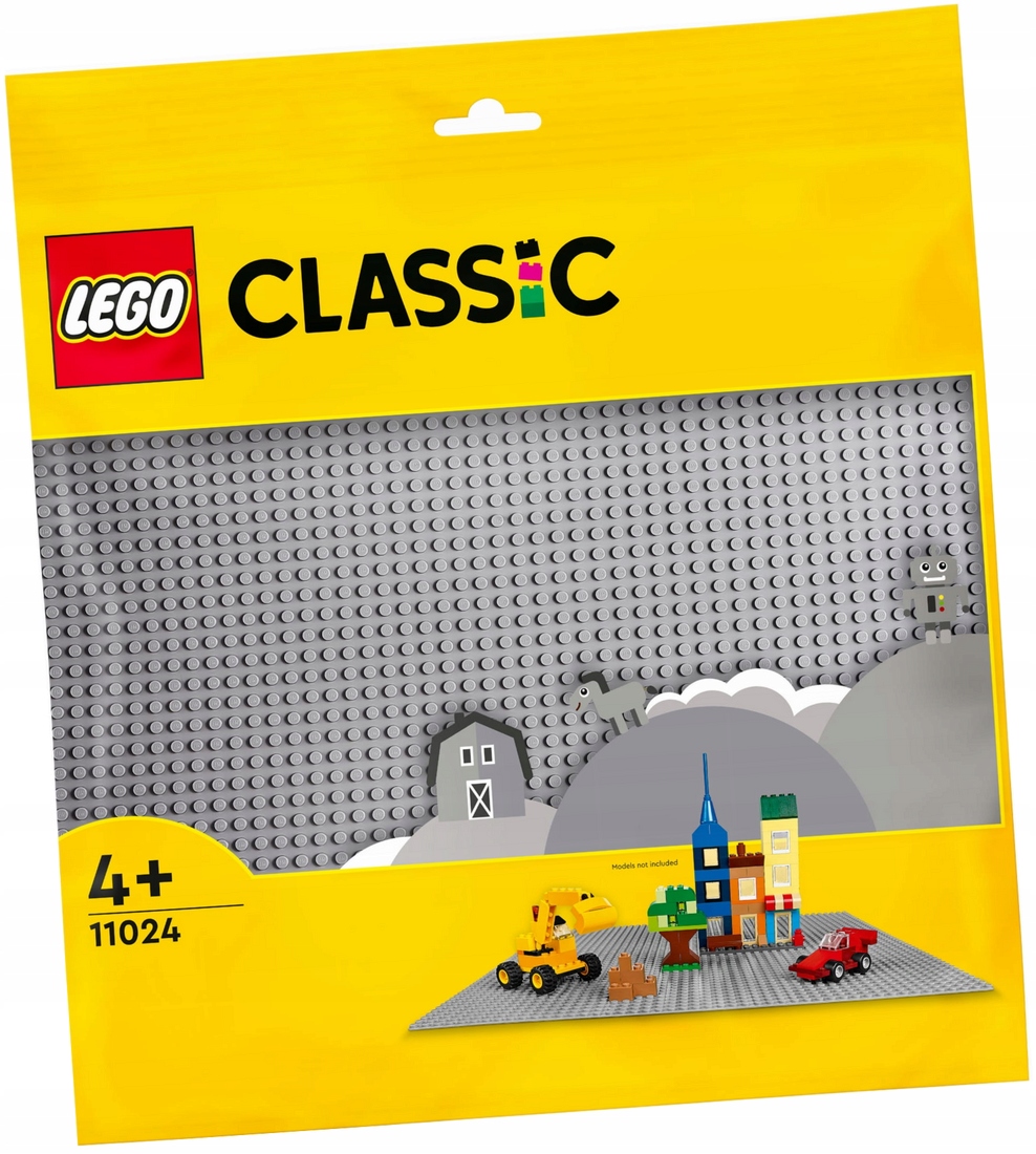 LEGO(R) CLASSIC 11024 SZARA PŁYTKA KONSTRUKCYJNA NA PREZENT DLA DZIECI ...
