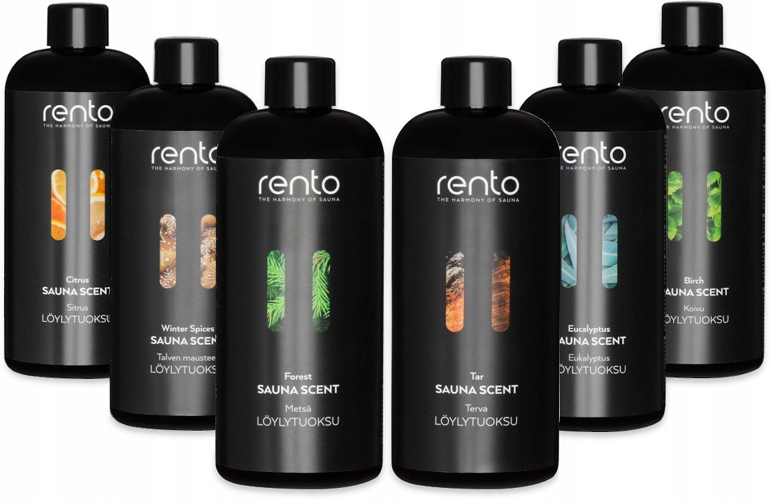 AROMAT ZAPACH OLEJEK DO SAUNY RENTO ZESTAW B x 6 szt • Cena, Opinie ...